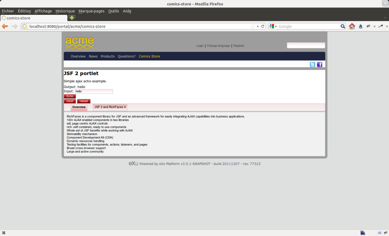 eXO Platform: Portlet Development with JSF and RichFaces (Part 1/3)