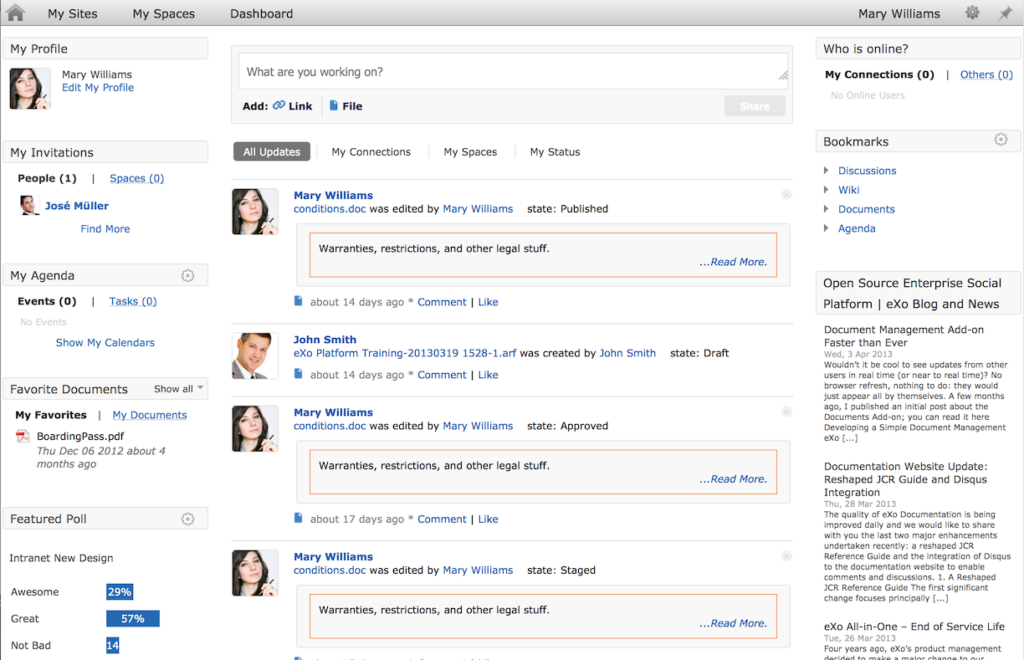 eXo Platform 4: History of our Platform Designs | Enterprise Social Network