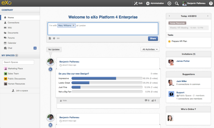 eXo Platform 4: History of our Platform Designs | Enterprise Social Network