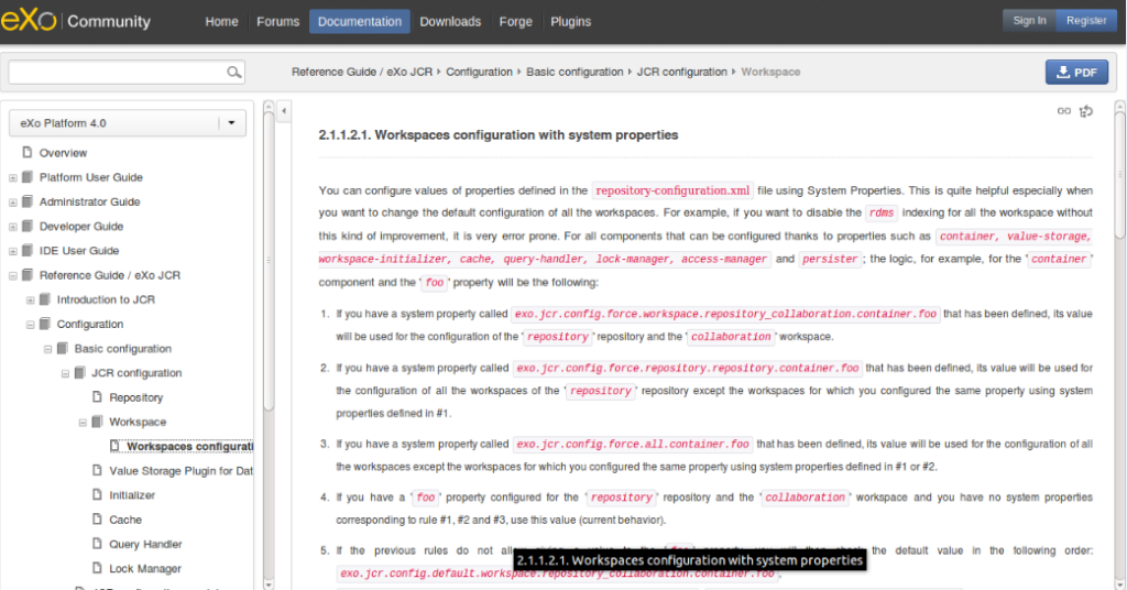 Customize Eclipse Infocenter for the new eXo documentation | eXo