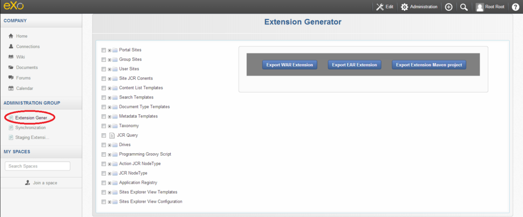 eXo Platform: How to Generate an Extension Configuration in 5 Steps