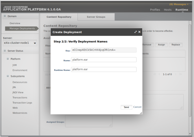 eXo in JBoss domain mode