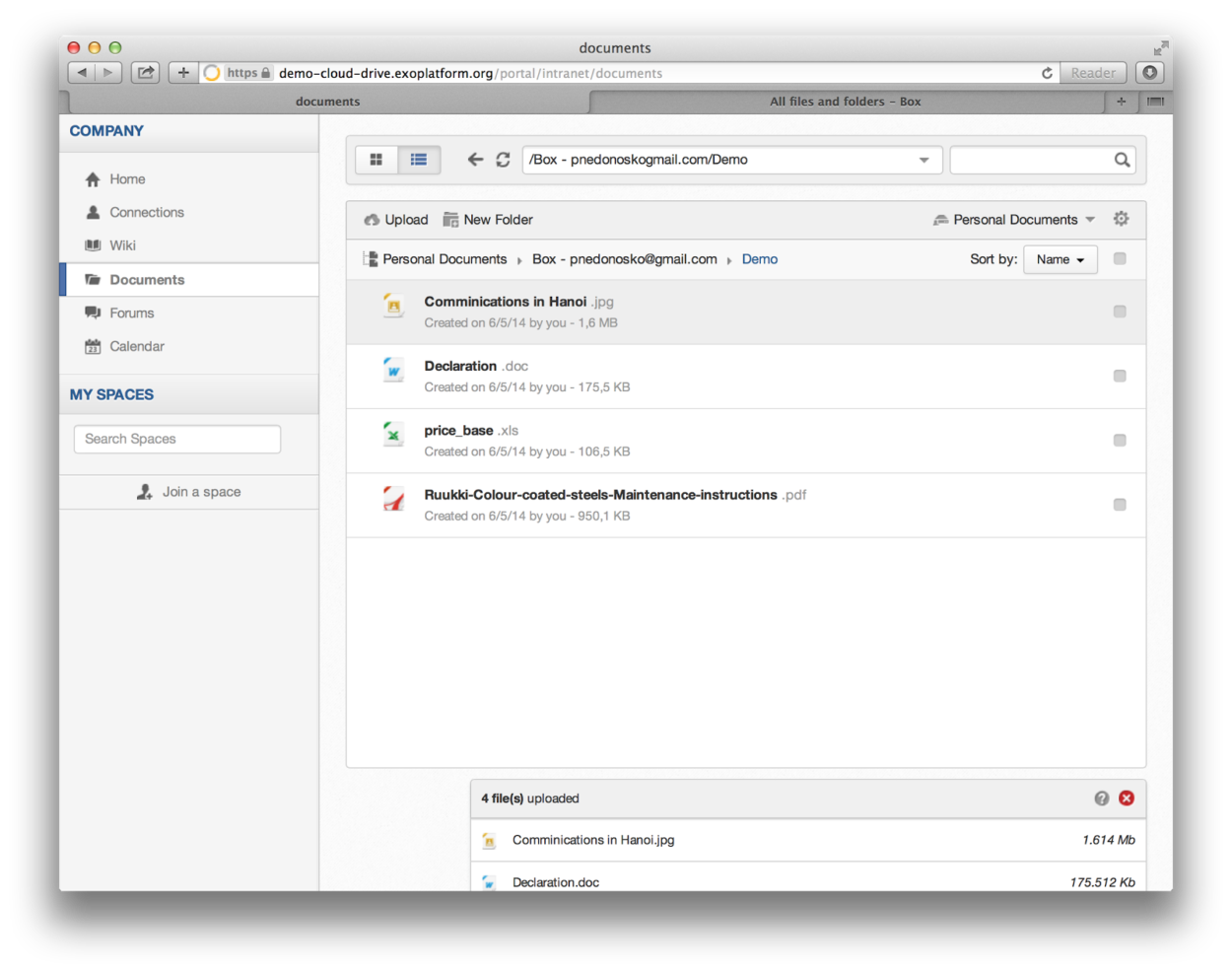 eXo Platform: Upload and modify your Google Drive and Box files directly