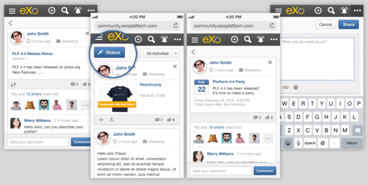 Responsive Layout for a Better Mobile Experience with eXo Platform4.3