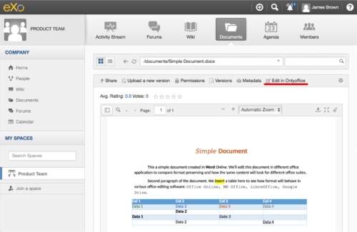 Editing Documents Inside eXo with New OnlyOffice Add-on |eXo Platform