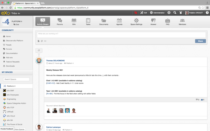 eXo Platform in a Docker Container, to make your data persist!