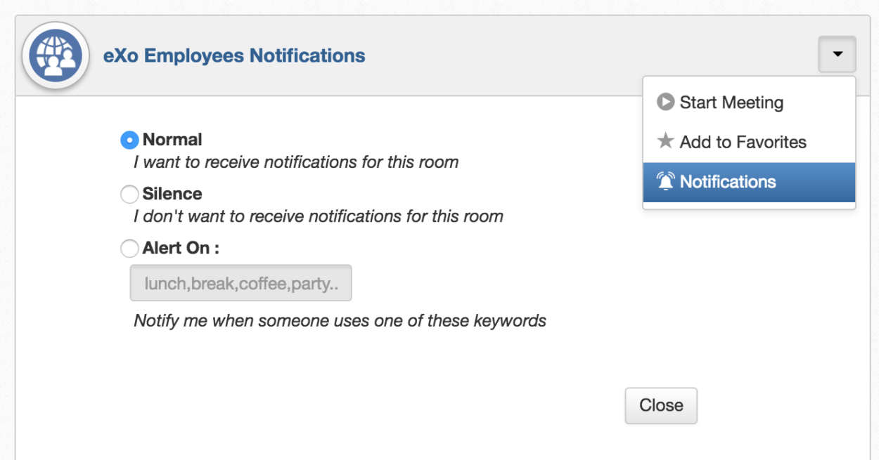 Desktop Notifications for eXo chat in the Platform 4.4