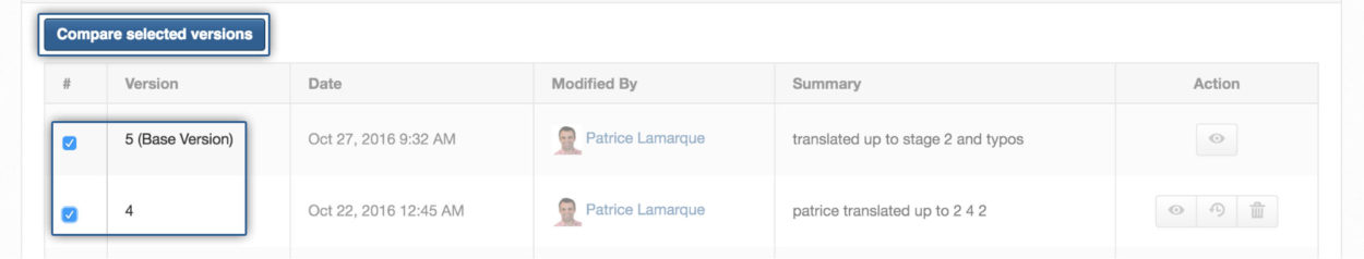 New document version history with eXo Platform 4.4