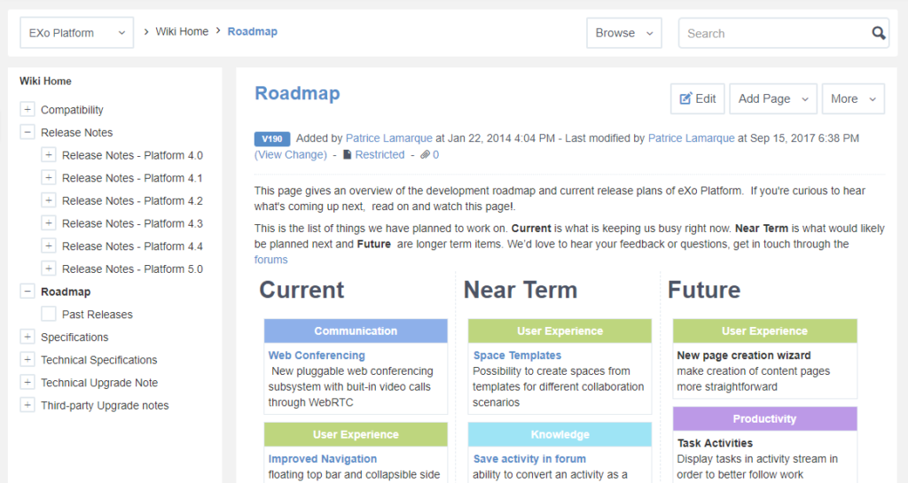 what are the Open Source Components in eXo Platform