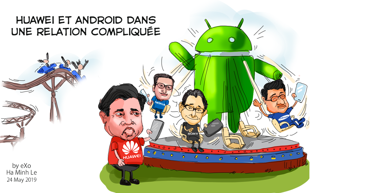 Huawei et Android dans une relation compliquée | Cartoon de la semaine
