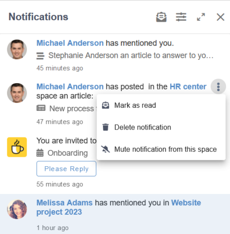 eXo Sneak Peek: The new notification center