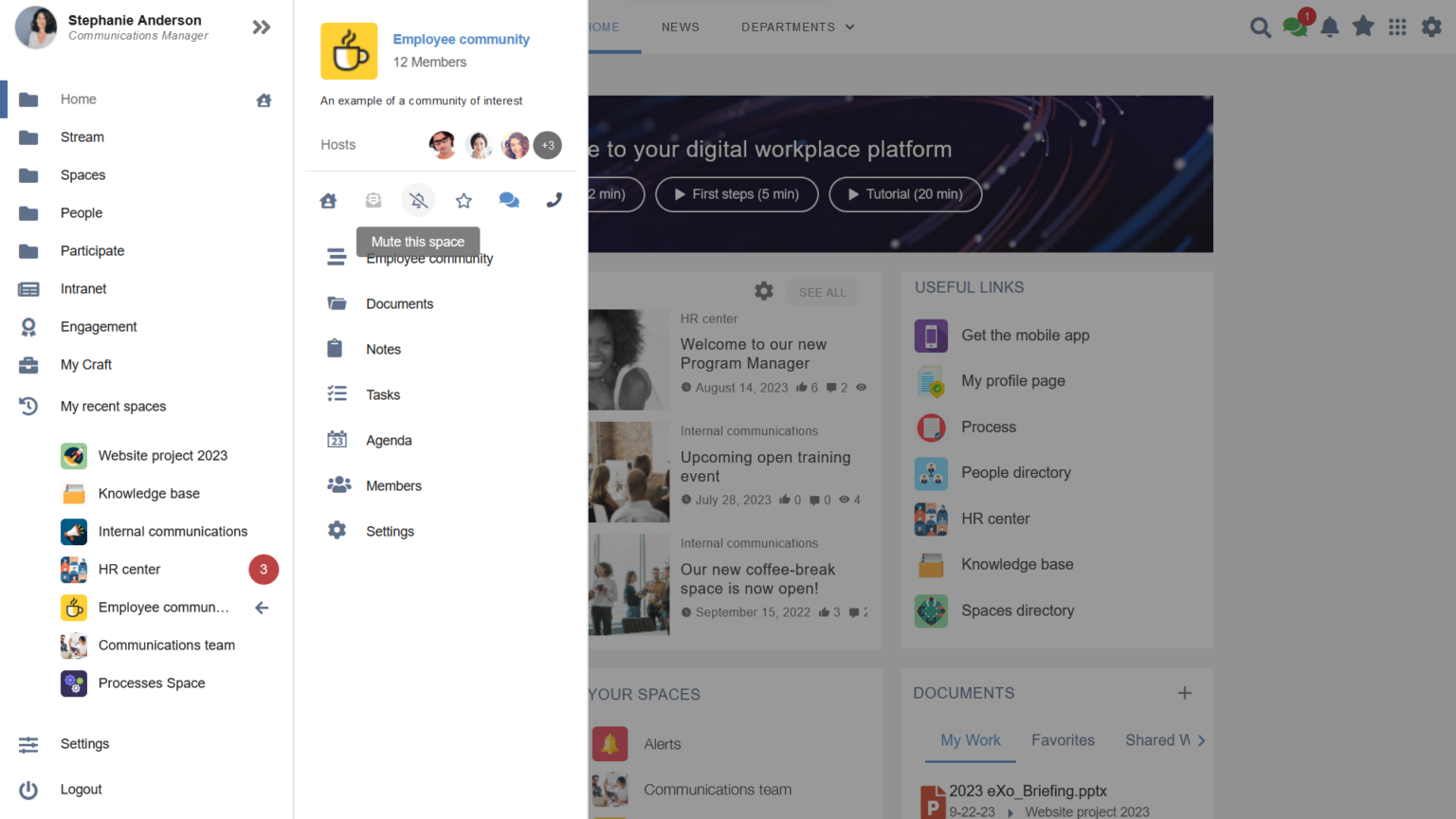 eXo Sneak Peek: The new notification center