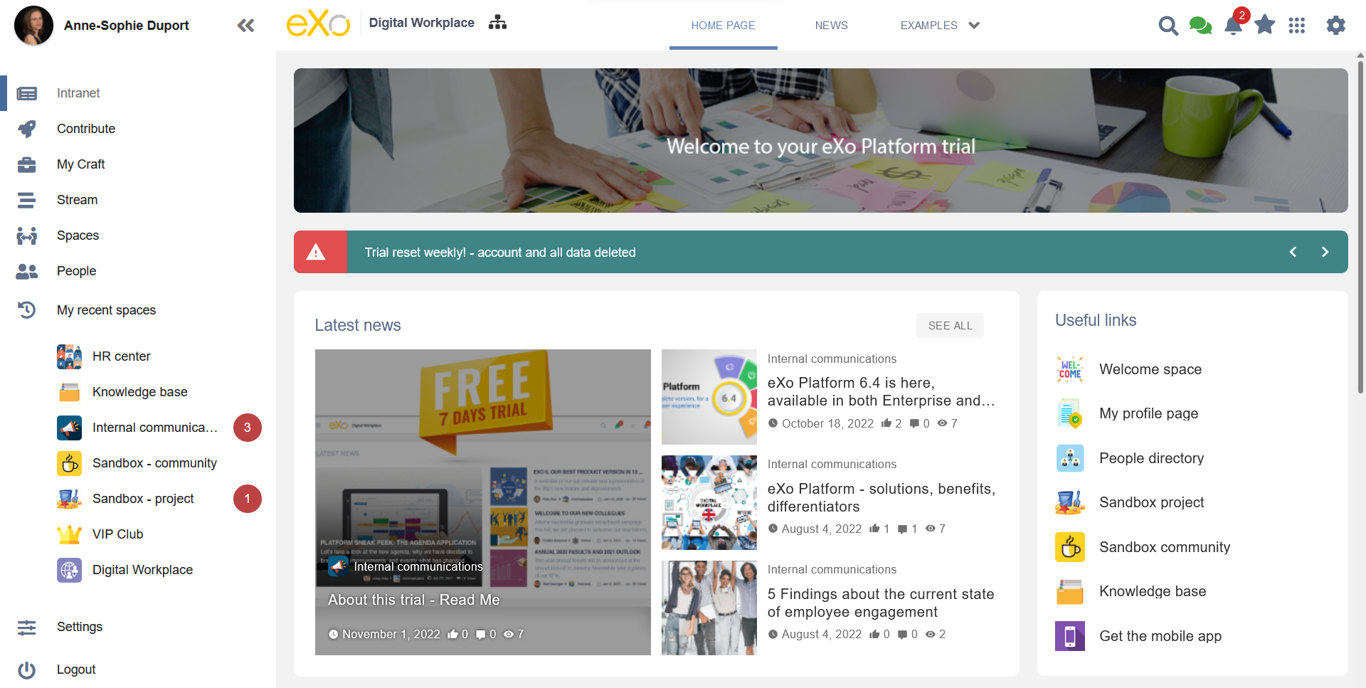 eXo Platform 6.5 is released: personalized navigation, multi-sites ...