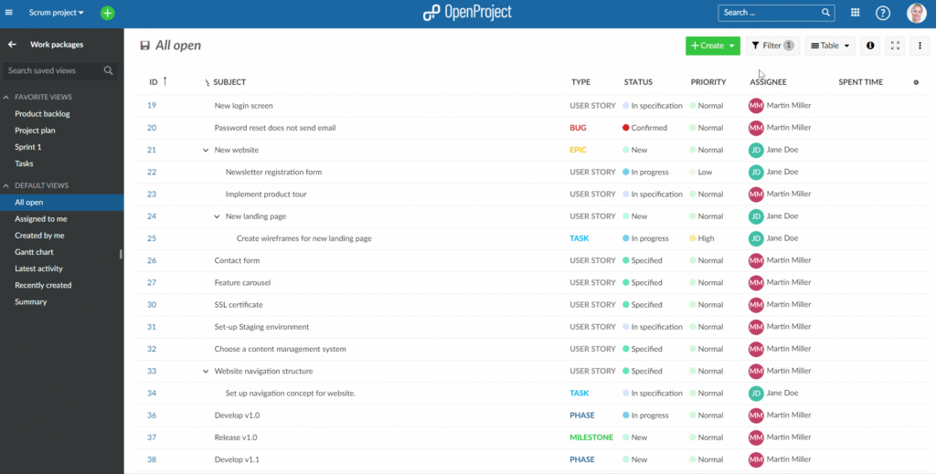 OpenProject - eXo Platform
