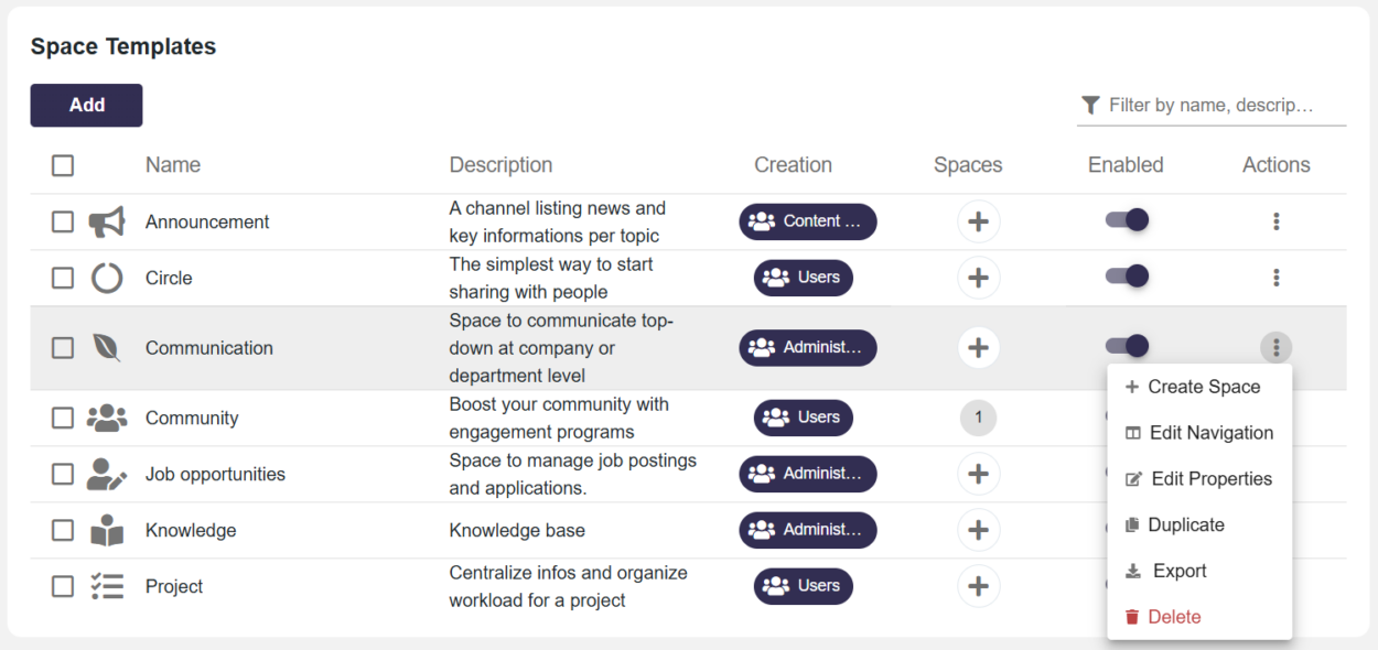 Sneak Peek: The New Templates Feature - eXo Platform