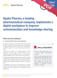 Opalia Pharma Case Study - Healthcare Collaboration Software | eXo Platform