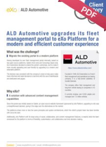 ALD Automotive upgrades its fleetmanagement portal to eXo Platform