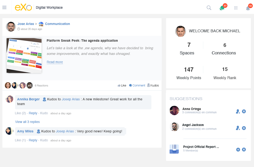 Company Intranet Software - CMS Intranet- intranet portal | eXo Platform